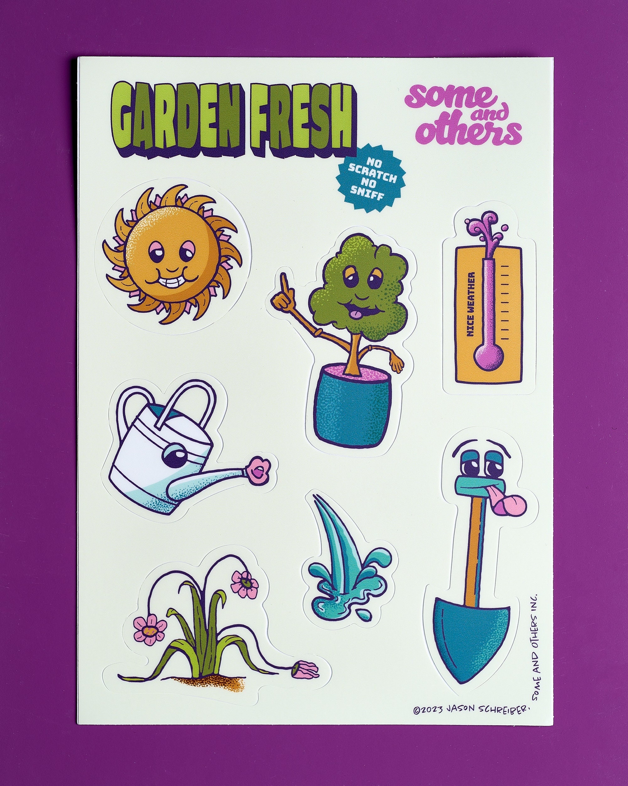 Garden Fresh Sticker Set - Etsy