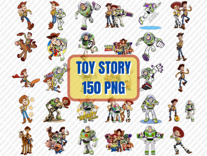 Toy Story Clipart | 150 High-quality Pngs (digital Download) - Etsy