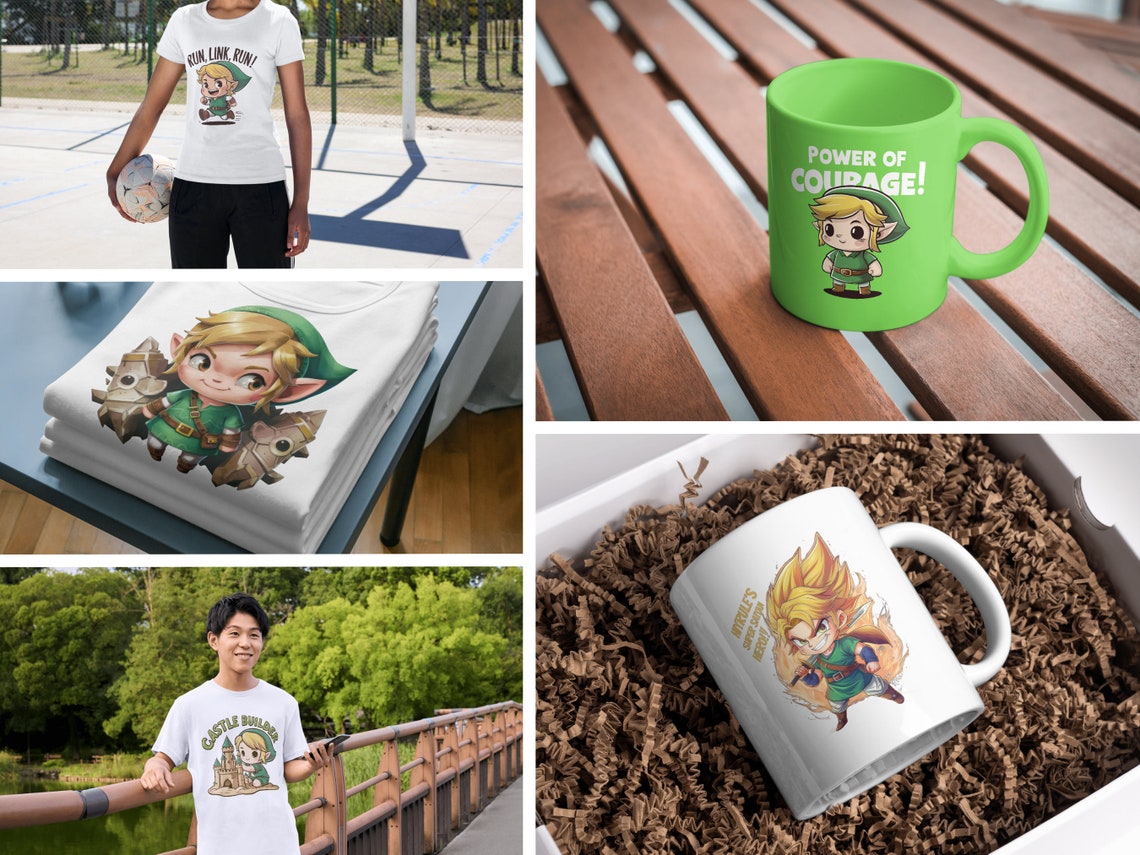 20 Legend of Zelda Link Pngs High-quality Digital Download for Crafting ...