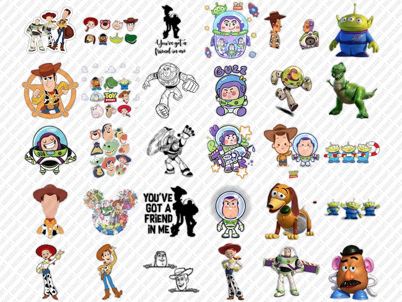 Toy Story Clipart | 150 High-quality Pngs (digital Download) - Etsy