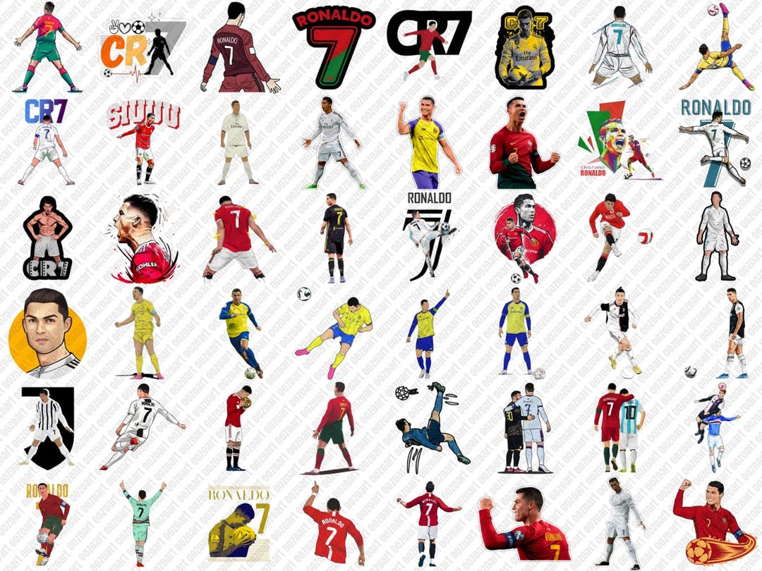 100 Cristiano Ronaldo Printable Designs | Png, Svg, Eps, Dxf, Ai ...