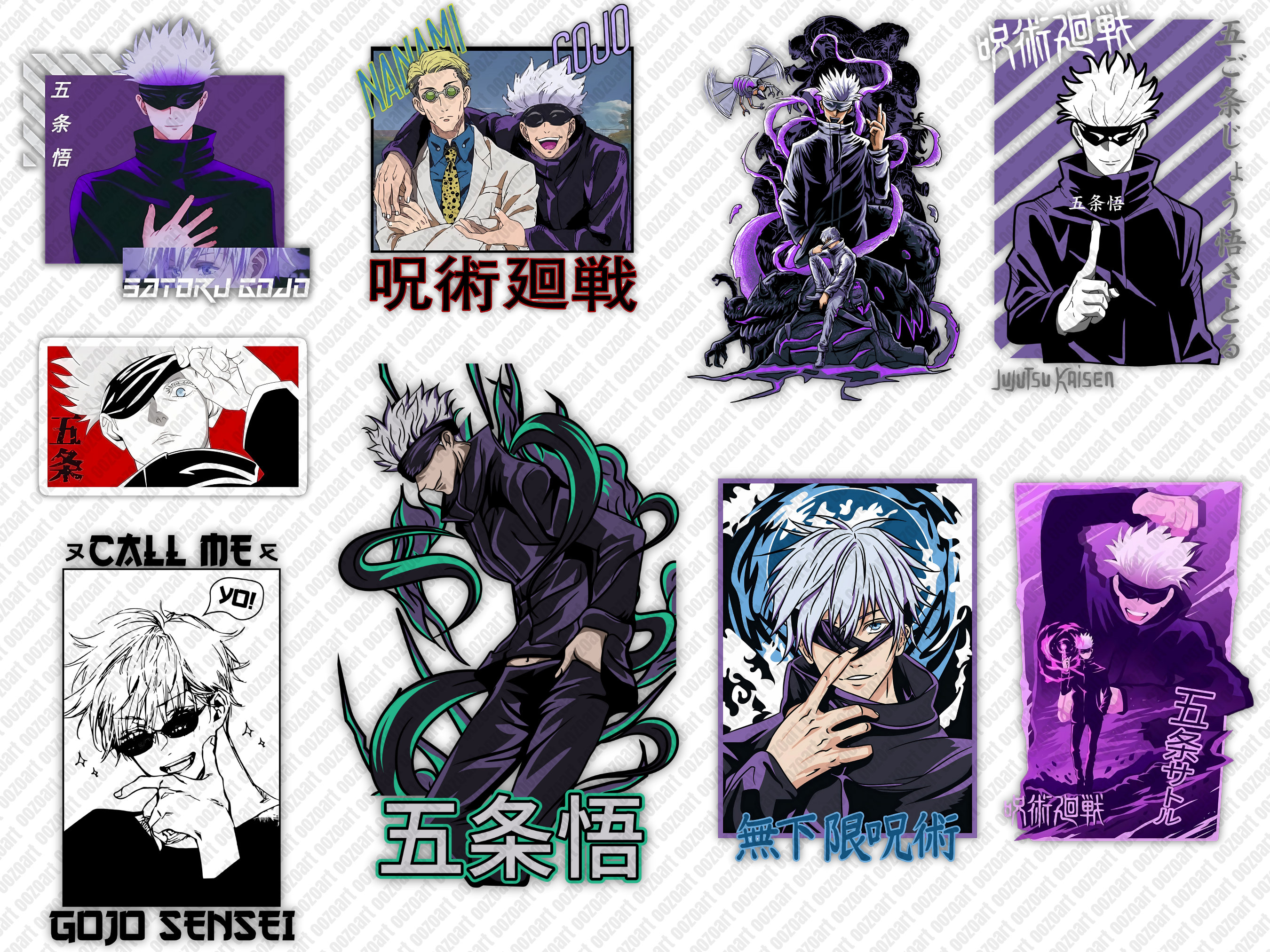 200 Anime Character PNG Designs Bundle JJK Edition - 200 Unique Pngs ...