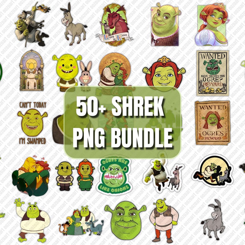 Shrek Stickers - Etsy