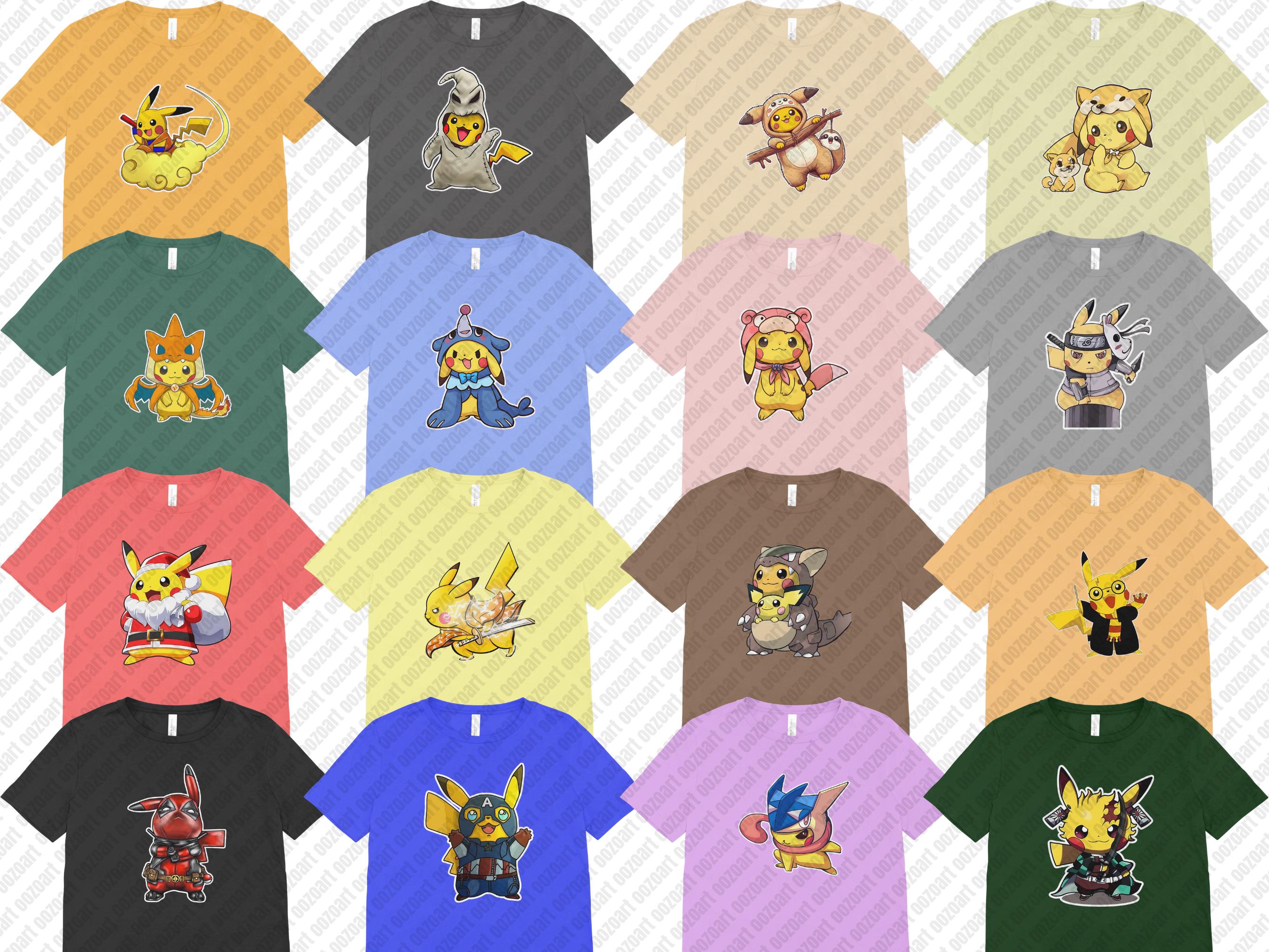 200 Pikachu Graphic Desings Bundle | Digital Download | High-quality ...