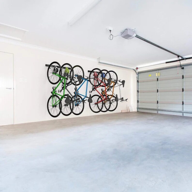 Wall Mounted Masonry Walls Bike Rack for 6 Bikes - Etsy