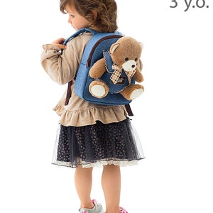 Toddler Backpack Preschool Kids Backpack W Plush TEDDY Bear Stuffed Toy ...