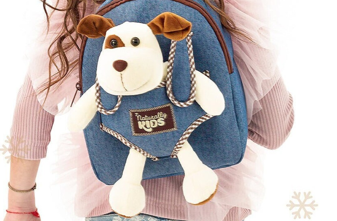 Toddler Backpack — toddler Backpack W Plush Dog Stuffed Puppy Toy SMALL ...