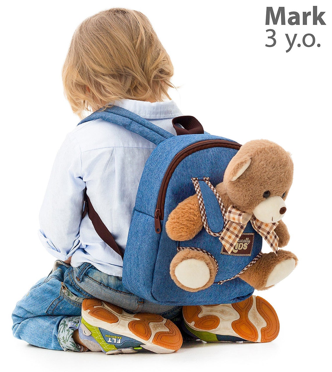 Toddler Backpack Preschool Kids Backpack W Plush TEDDY Bear Stuffed Toy ...