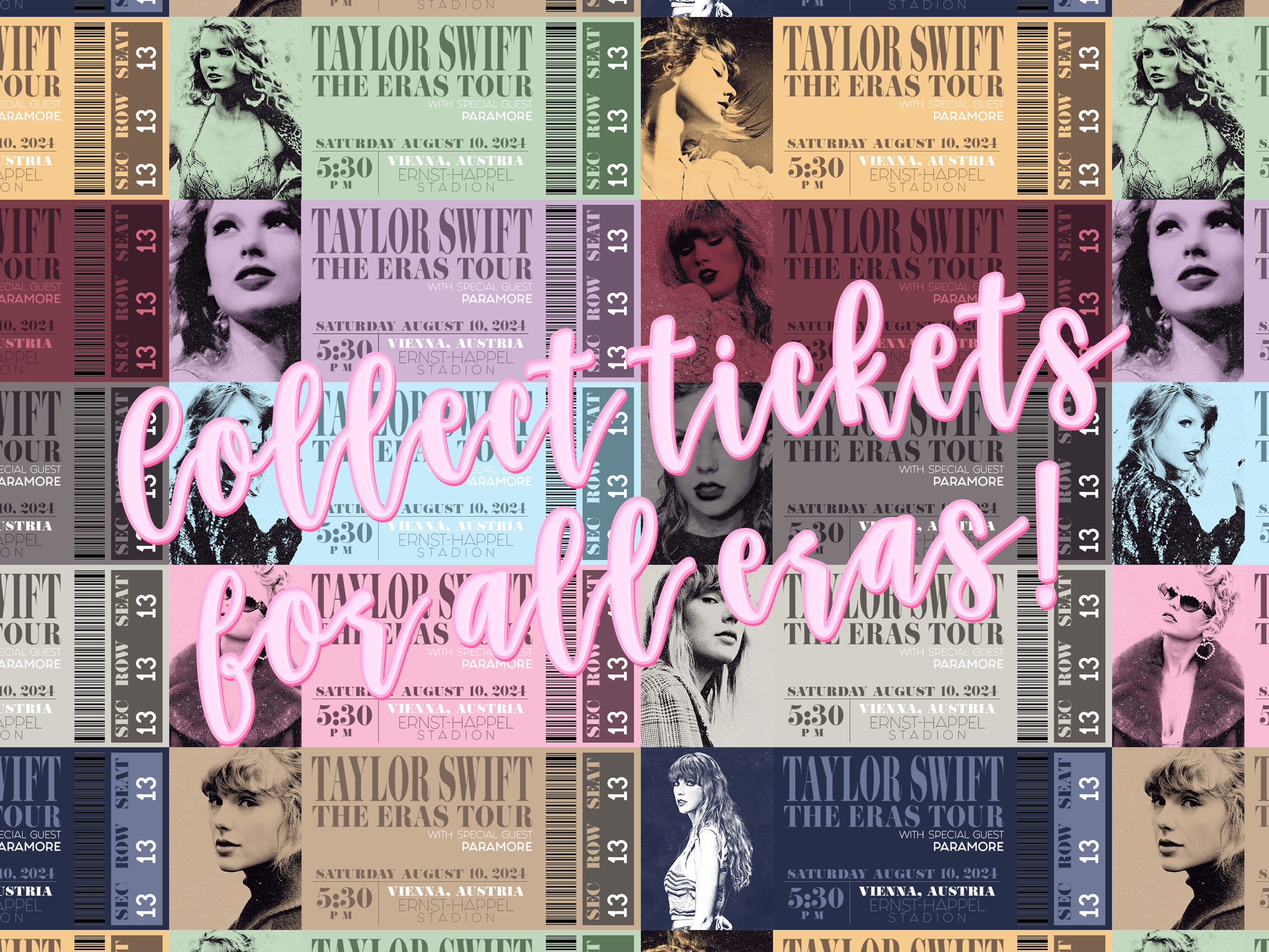 Taylor Swift the Eras Tour 2023/2024 Speak Now Era, Ticket Template ...