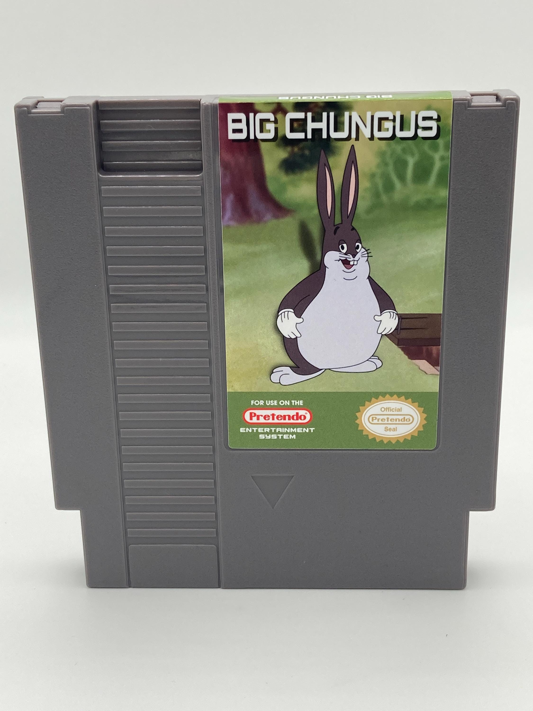 DISPLAY CART NES Big Chungus Parody Nintendo Meme Cartridge Funny Gag ...