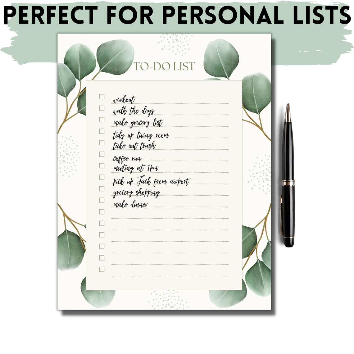 Minimalist to Do List Printable, Minimalist Daily to Do List, Printable ...