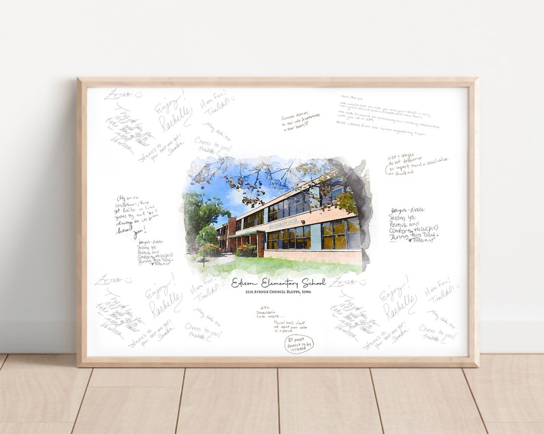 Teacher Gift Departure Gift Signing Poster Thank You Gift With ...