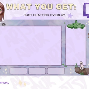 Kawaii Ghibli Twitch Overlays Full Pack 4 Scenes 2 - Etsy