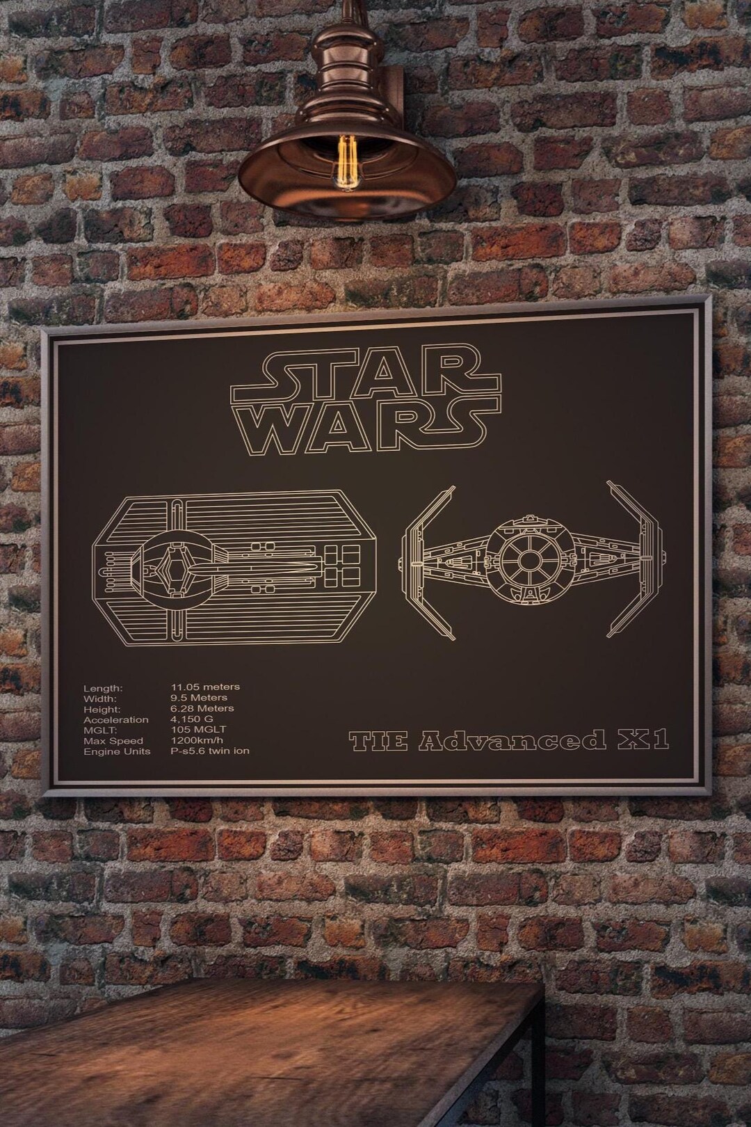 Tie Fighter Poster, Star Wars, Star Wars Art, Star Wars Poster, Mancave ...