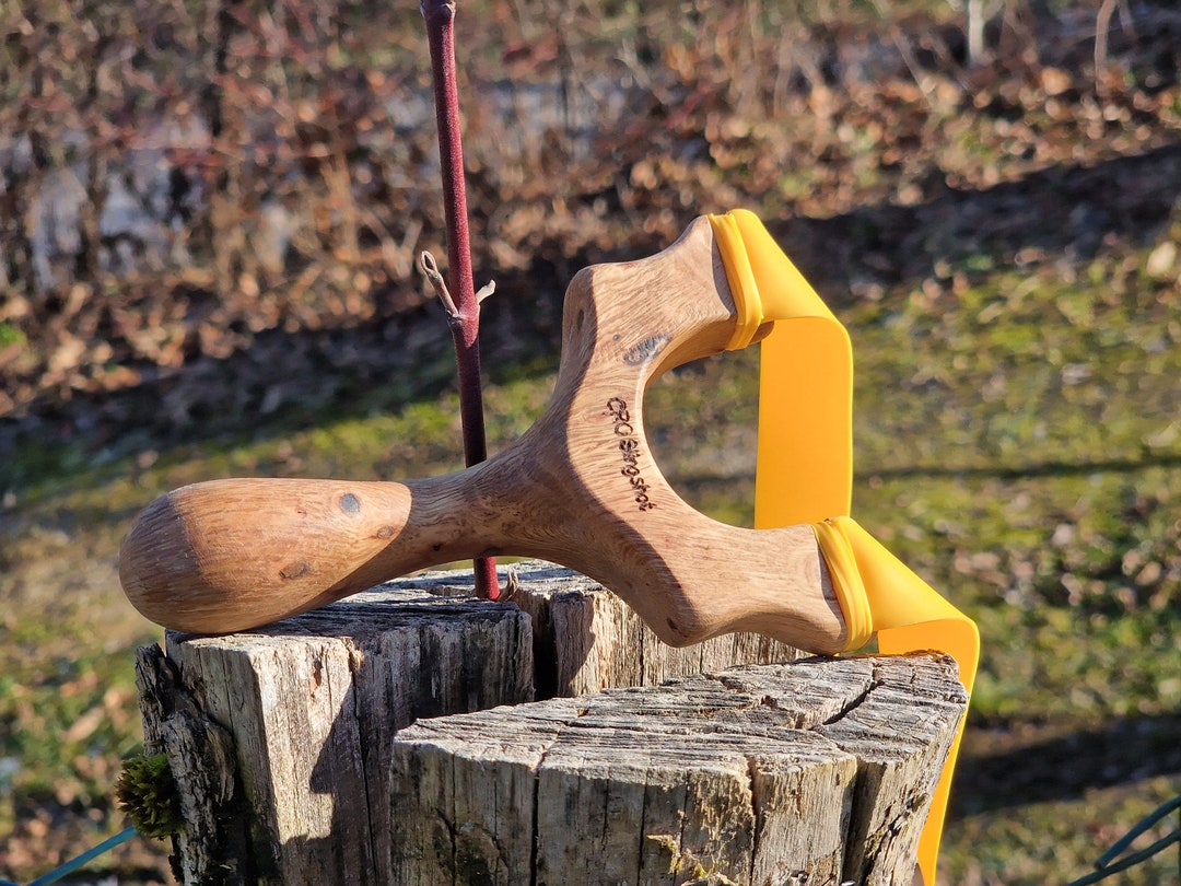 Model Ergo PULA 1, Oak Wood No.8 Natural Fork/ergo Slingshot/catapult ...