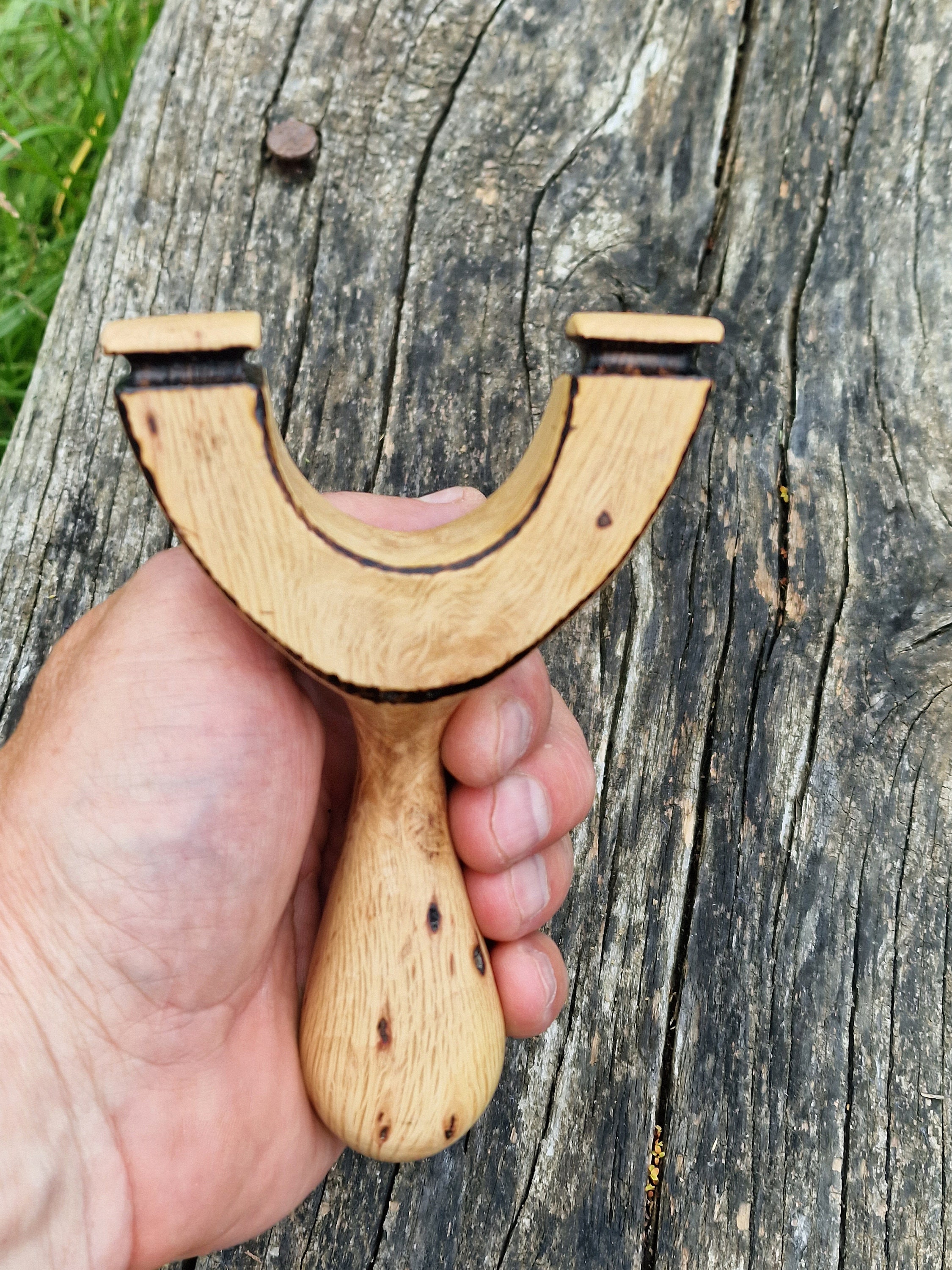 Model Ergo VRSI, Oak Wood No.4 Natural Fork/ergo Slingshot/catapult ...