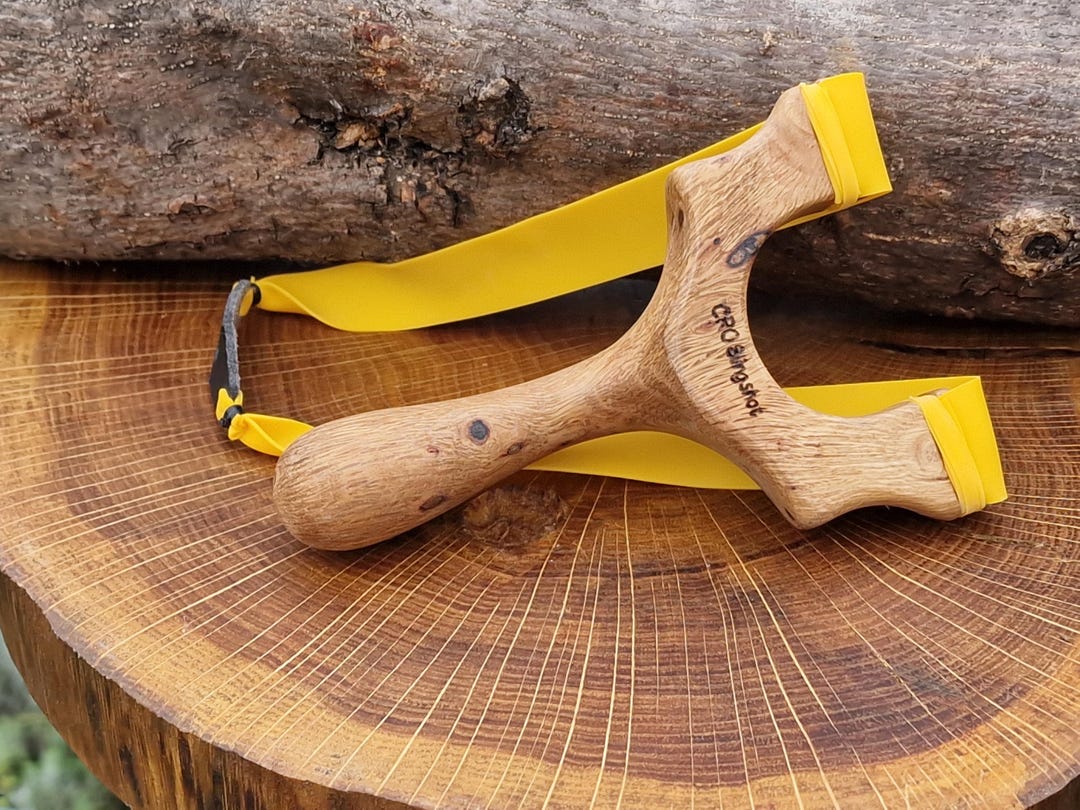 Model Ergo PULA 1, Oak Wood No.8 Natural Fork/ergo Slingshot/catapult ...