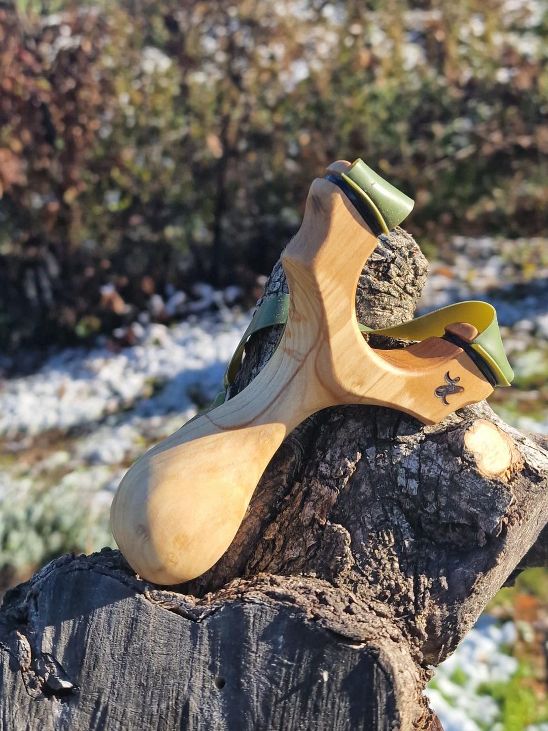 Model Ergo UNA, Olive Wood Natural Fork/ergonomic Slingshot/catapult ...