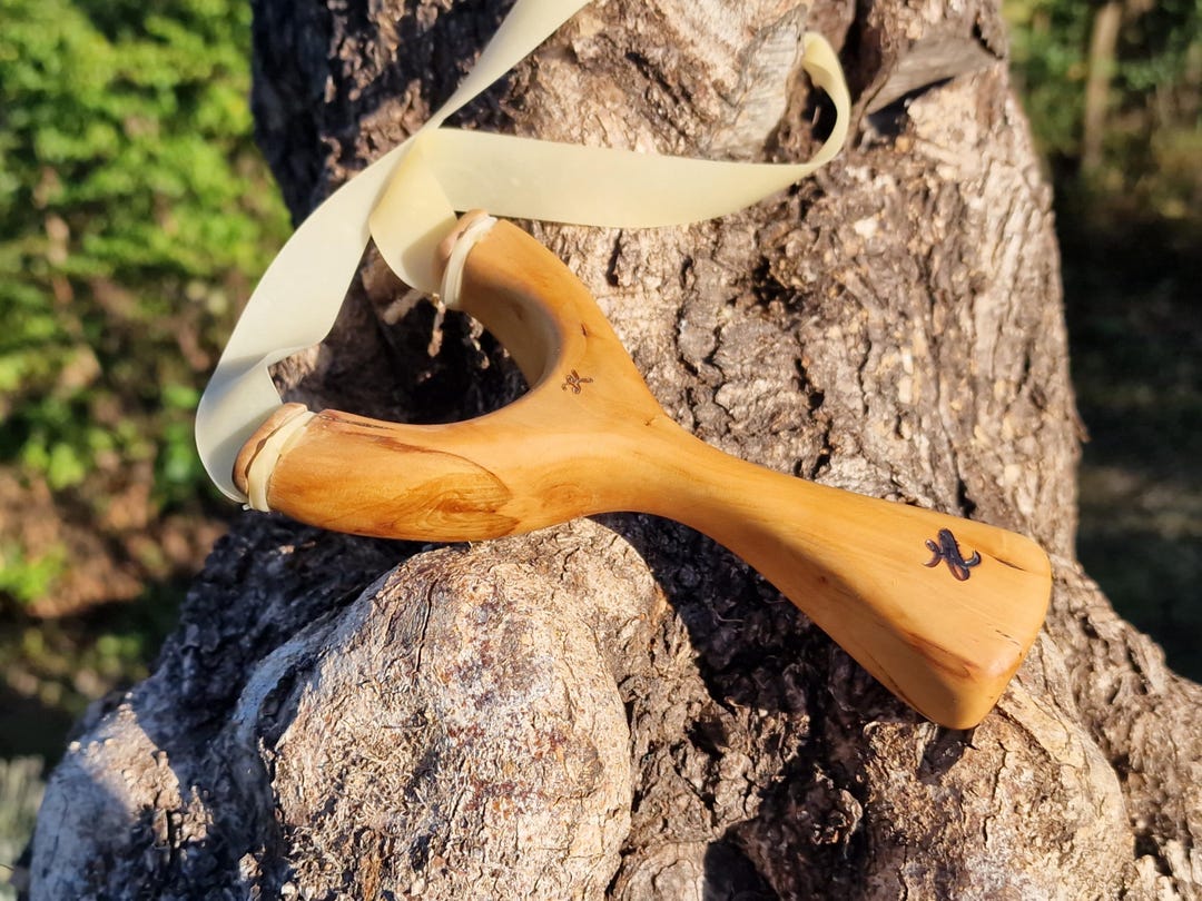 Model KRK, Pear Wood No.2 Natural Fork Slingshot/catapult/natty ...