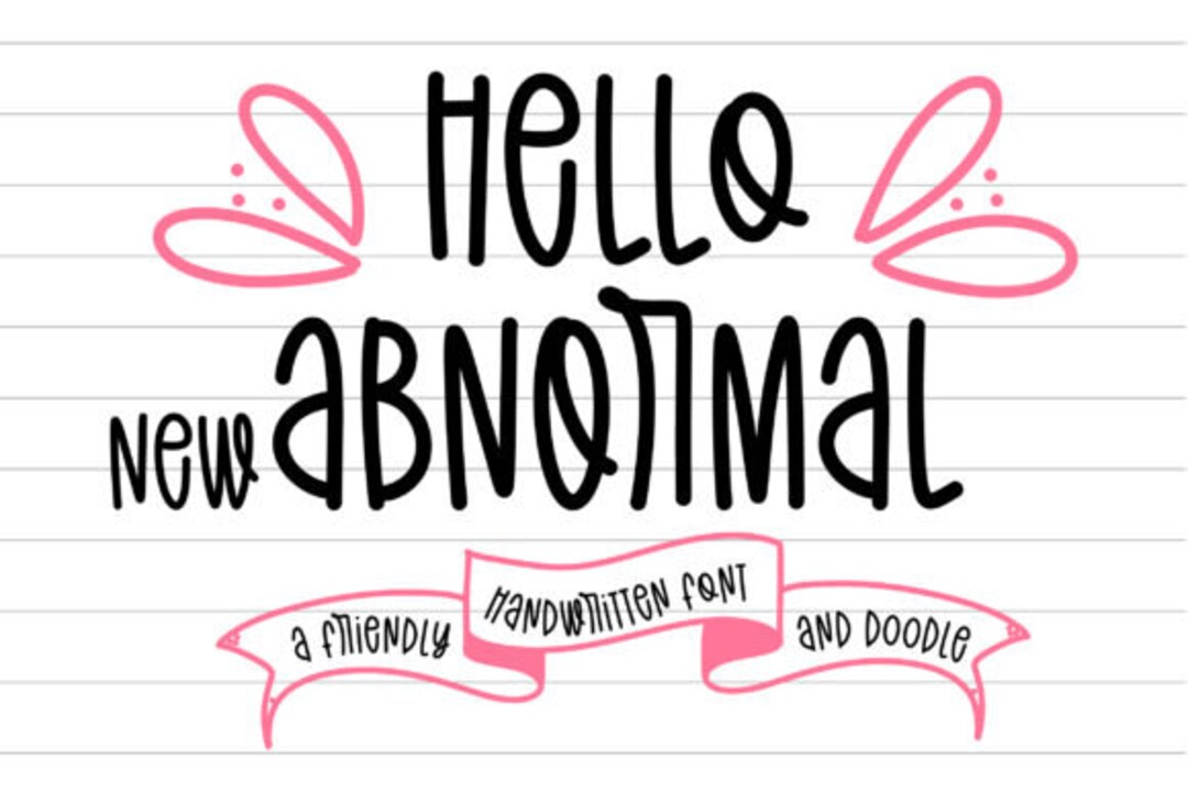 Hello New Abnormal Font, Retro Font, Vintage Font, Groovy Font ...