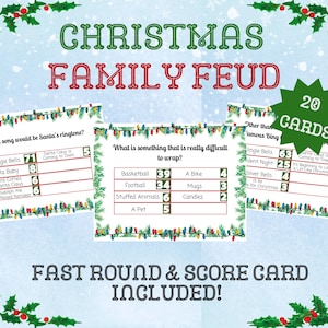 Christmas Family Feud | Family Feud Christmas Game Printable ...