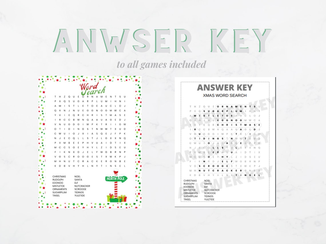 Christmas Game Bundle - Printable Christmas Party Game - Christmas ...