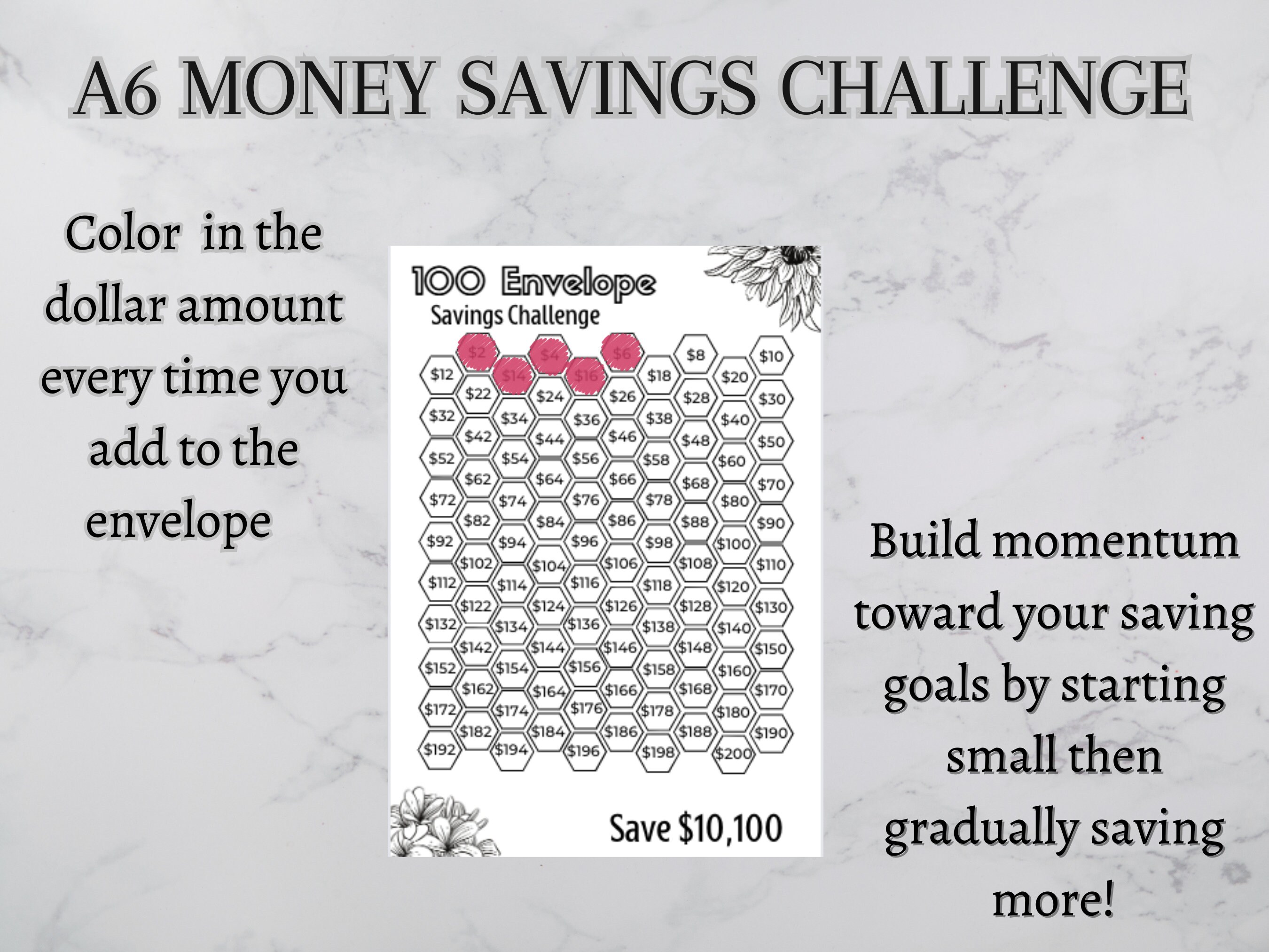 Money Savings Challenge Printable | A6 Money Savings Bundle | Mini ...