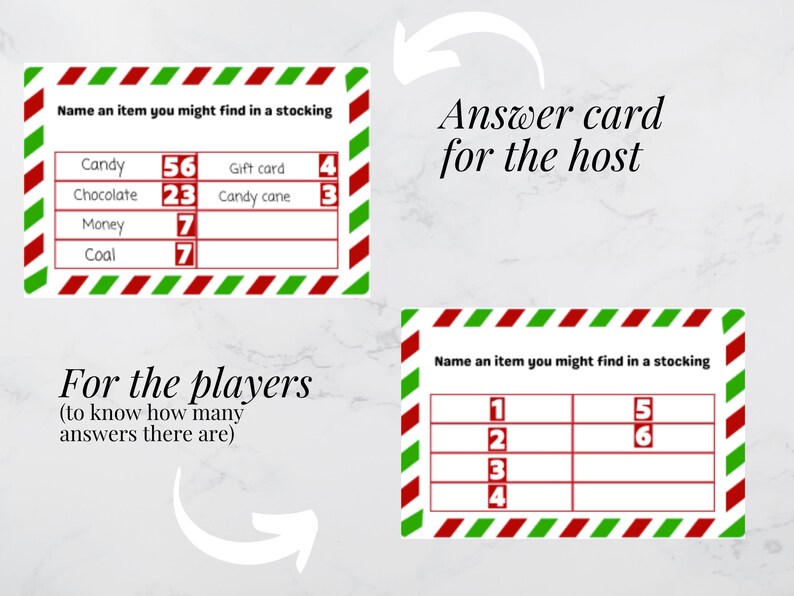 Christmas Friendly Feud - Printable Christmas Questions and Answer Game ...