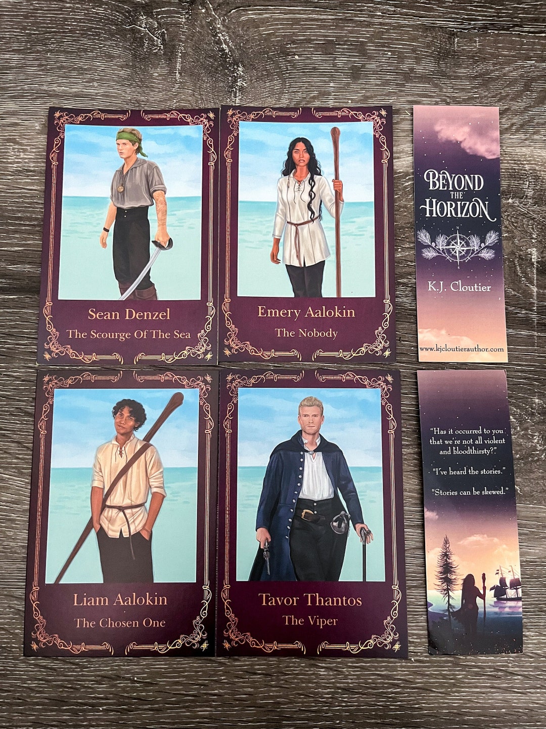 Book Goodies Bundle 4 Character Cards & 1 Book Mark - Etsy