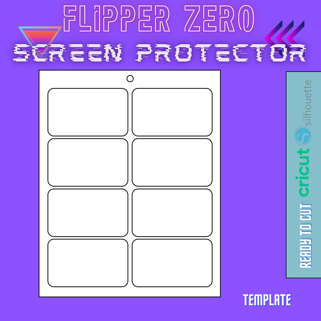 FLIPPER ZERO: Screen Protector Template (.svg) Ready to Cut - Etsy