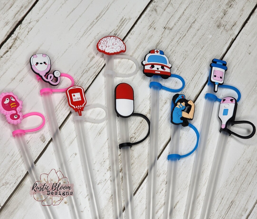 Medical Straw Topper Nurse Straw Cap Straw Buddy Stanley Straw Topper ...