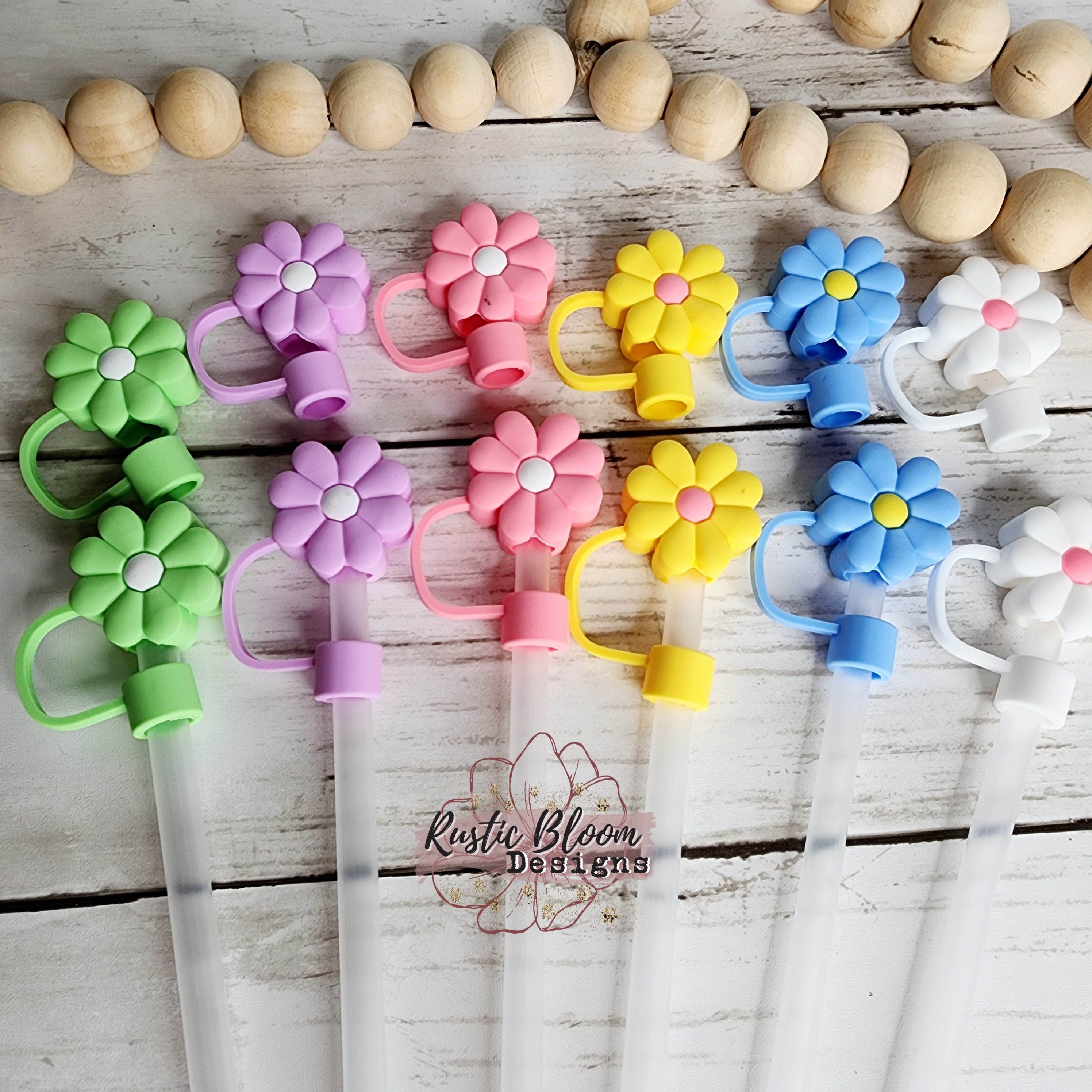 Flower Daisy Stanley Cup Straw Topper Straw Cap Straw Buddy Gift Simple ...