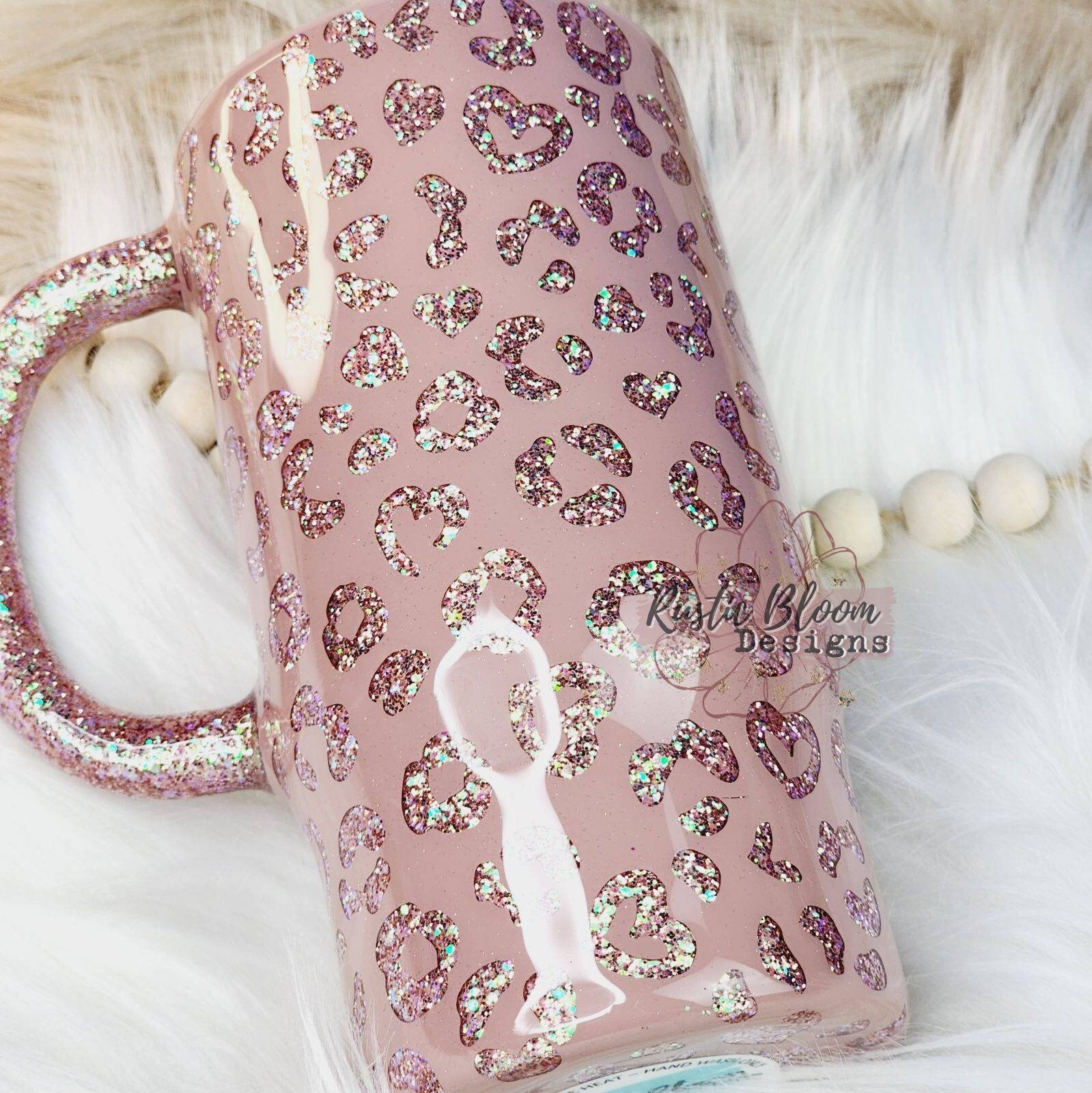Glitter Pink Peekaboo Leopard Print Cheetah Tumbler Custom - Etsy