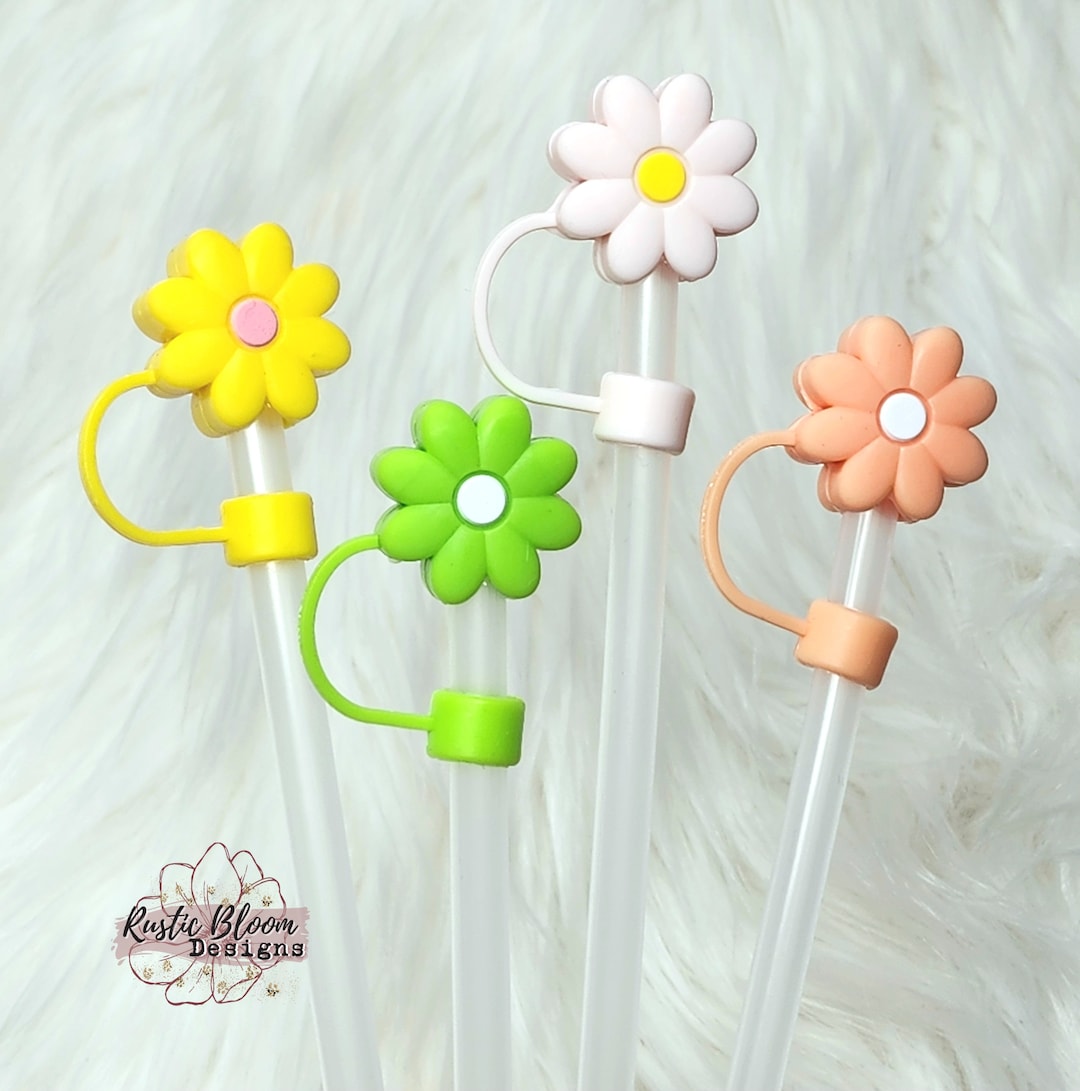 Flower Daisy Stanley Cup Straw Topper Straw Cap Straw Buddy Gift Simple ...