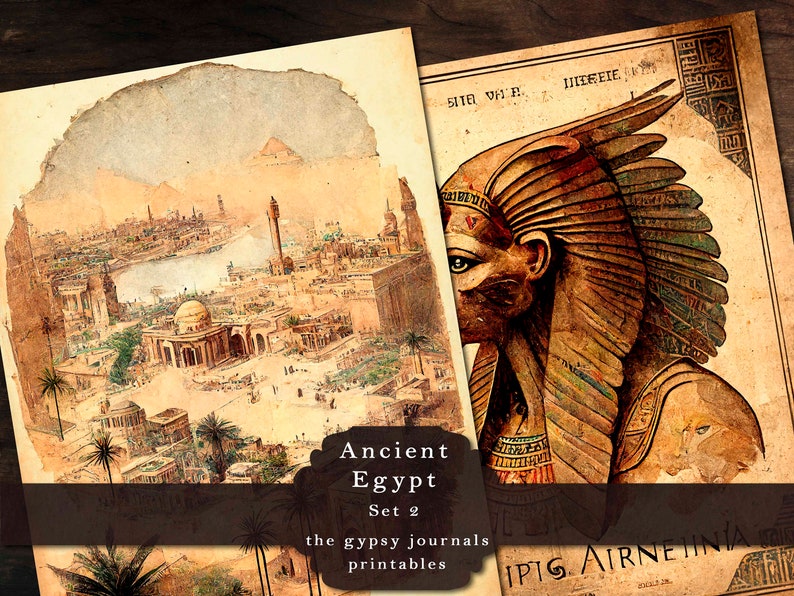 Ancient Egypt Junk Journal Papers Set 2 Egyptian Printable - Etsy