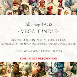 Vintage Deer Tags, Journaling Tags, Stag Printable Inserts and Ephemera ...