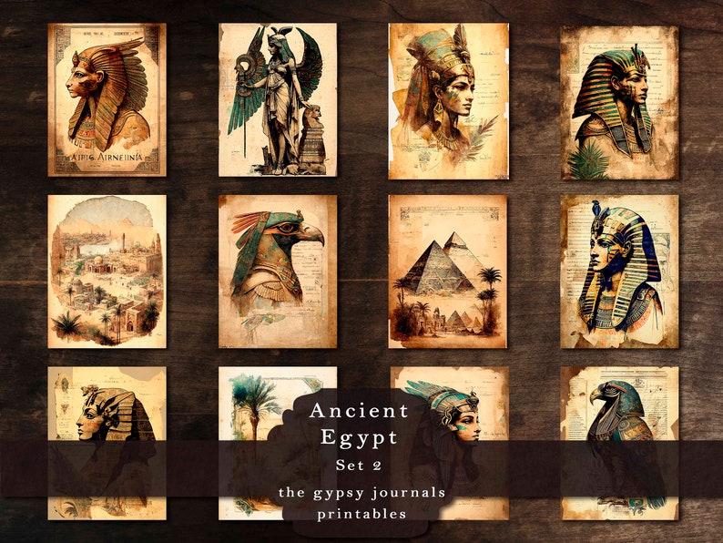 Ancient Egypt Junk Journal Papers Set 2 Egyptian Printable - Etsy