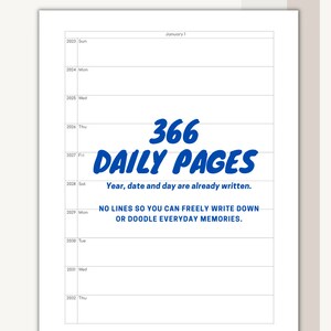 10 Year Journal, Simple and Minimal - Etsy