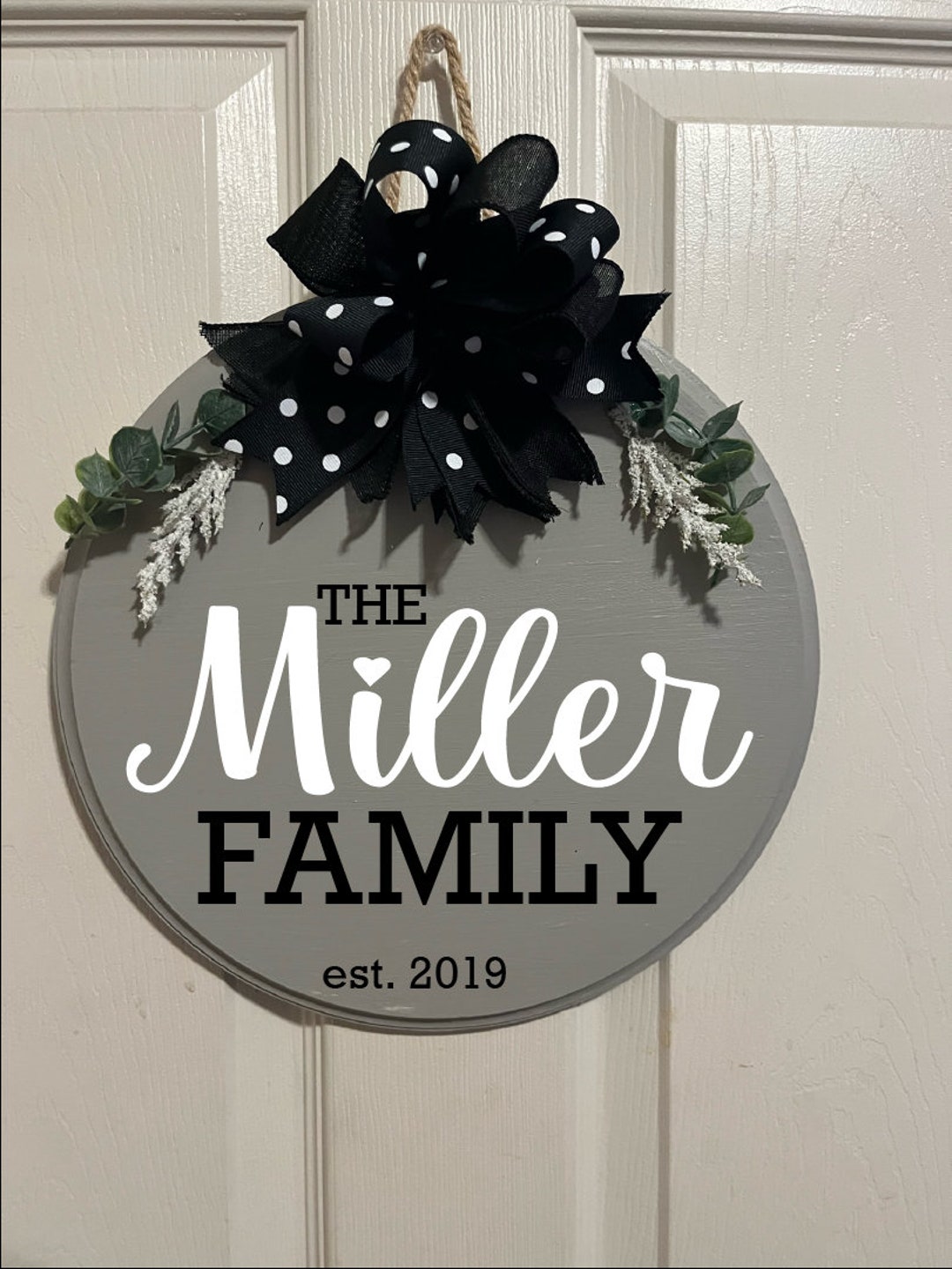 Personalized Welcome Door Sign With Last Name. Minimalist Door Decor ...
