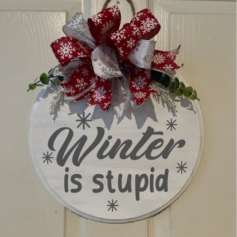 Winter Door Decor - Etsy