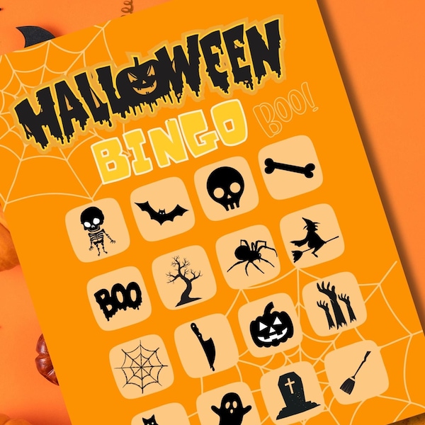 Instant Download Halloween Bingo - Etsy