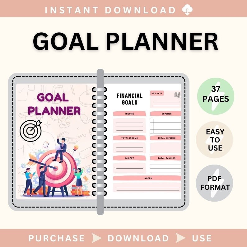 Goal Planner / Productivity Journal / Success Tracker / Digital Planner ...