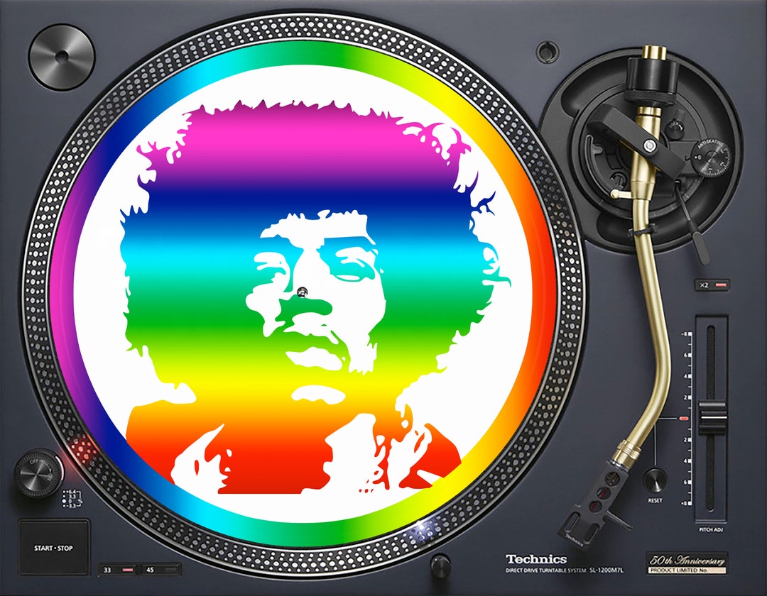 Jimi Hendrix Rainbow Slipmat for Vinyl Record Deck Turntable - Etsy