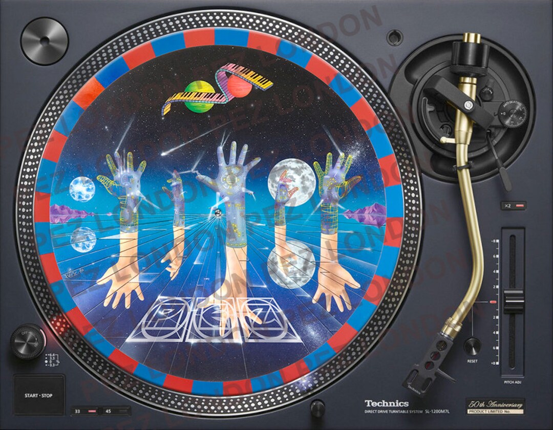 Blue World Dance Rave Flyer Original Artwork by PEZ London - Etsy