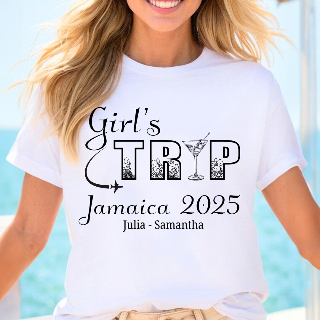 Personalized Girl's Trip T-shirt Girl's Weekend T-shirt Custom ...