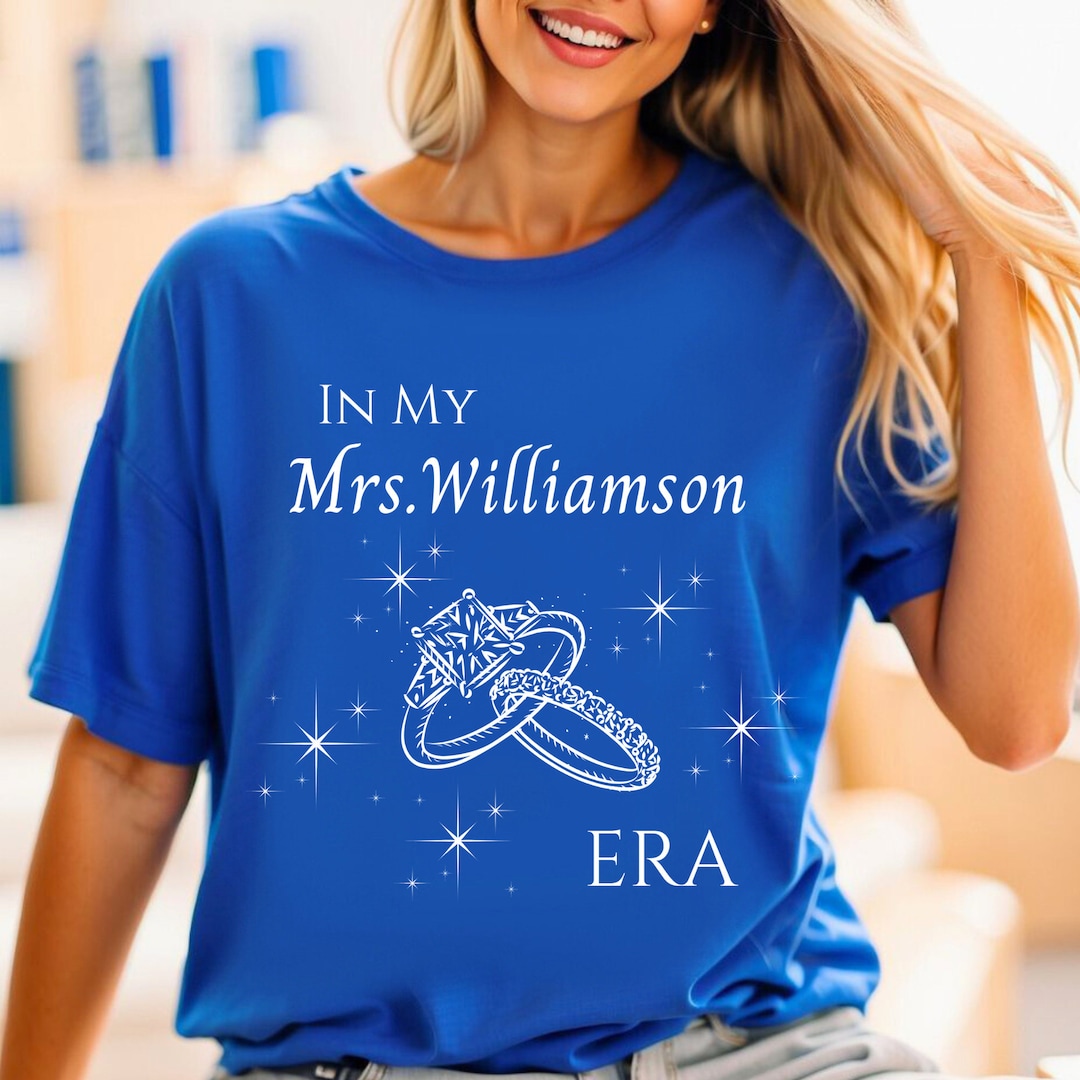 Personalized in My Mrs. Era Shirt Custom Mrs. Shirt New Bride Gift ...