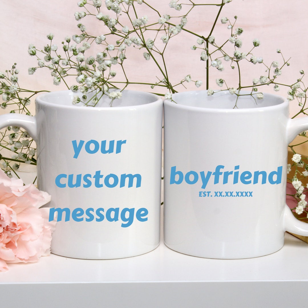 Personalized Boyfriend Mug. Matching Couple Mugs. Gift for - Etsy