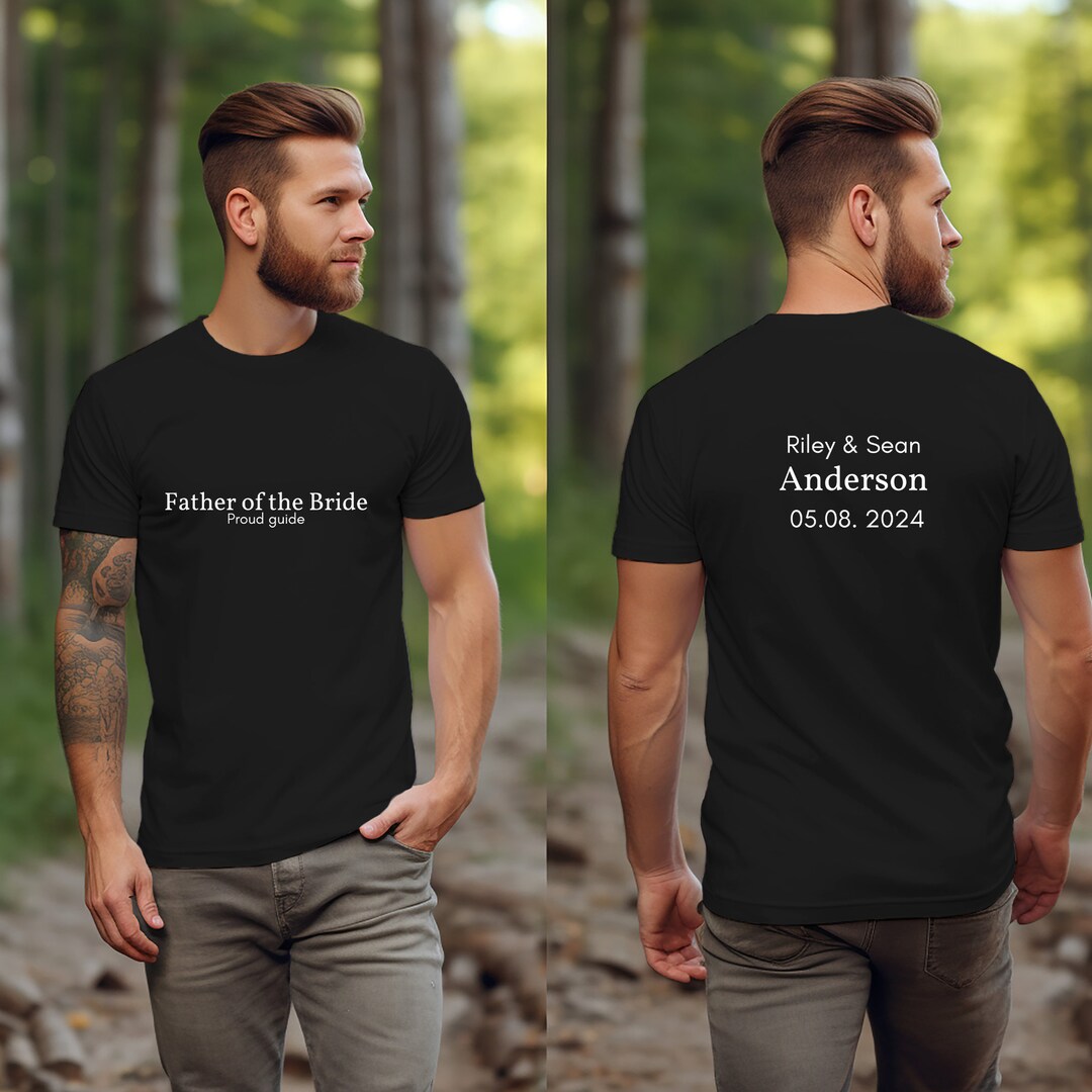 Personalized Father of the Bride Tshirt Sweatshirt Hoodie Matching ...