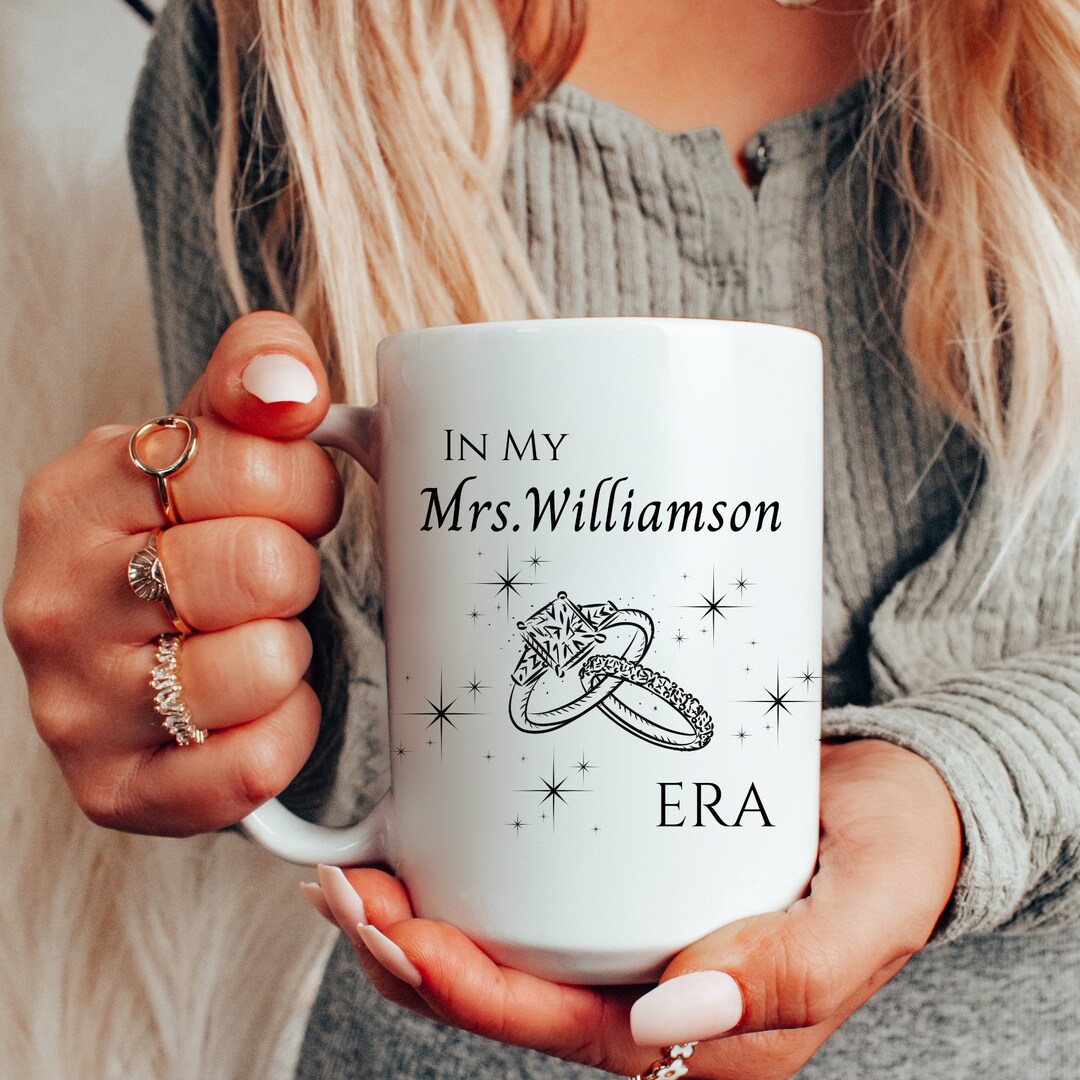 Personalized in My Mrs. Era 15 Oz Ceramic Mug Custom Mrs. Mug New Bride ...