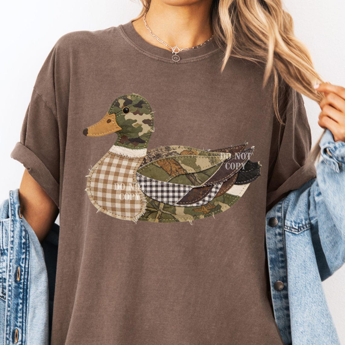 Patchwork Mallard Duck PNG | CAMO Quilted Appliqué Mallard Design for ...